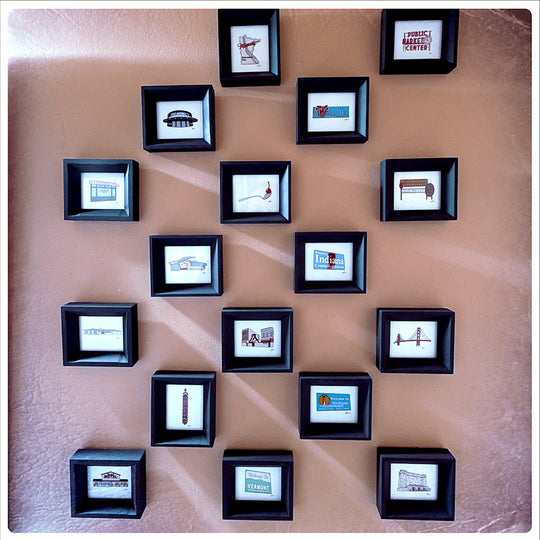 United Goods | Mini U.S. landmark prints in handmade frames