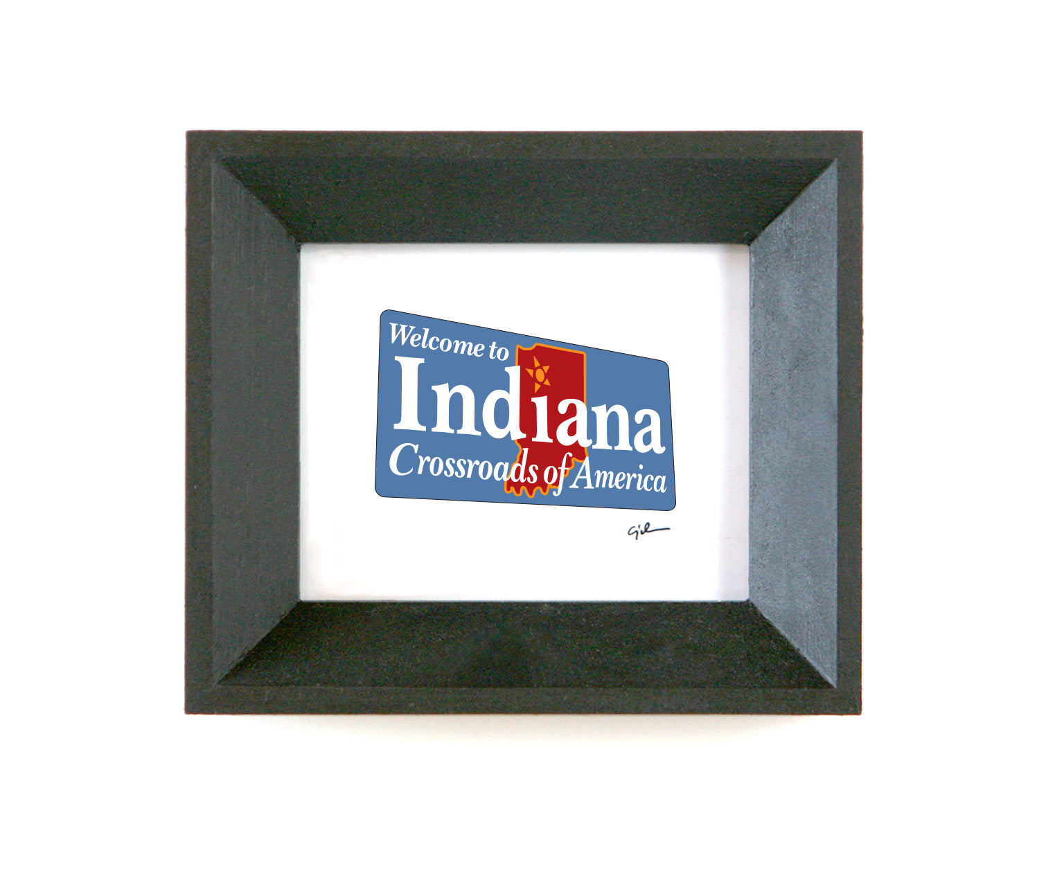 Welcome to Indiana Sign | IN Art Print – United Goods