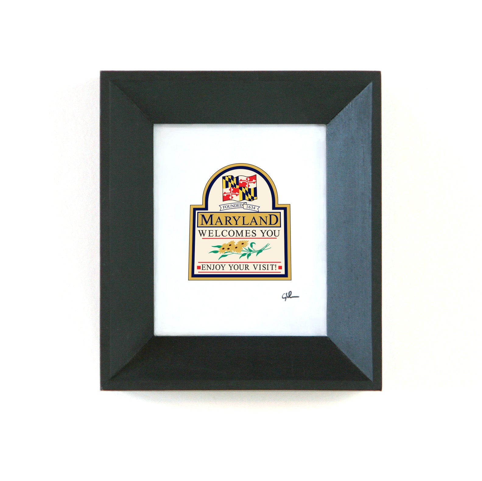 Welcome to Maryland Sign | MD Art Print – United Goods